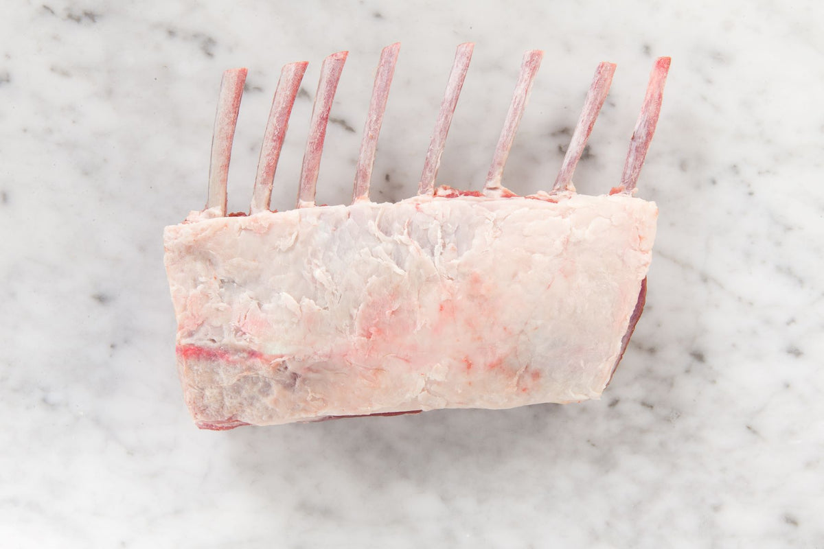 Lamb Rack French Trimmed (Fat Off) - 600-700g/piece (8 Cutlets per rac ...